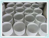China Direct Manufacturer White Chakra Tuned Quartz Singing Bowl 8-14 Inch with Rubber Mallet and Chakra Note FSB951 for sale