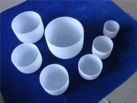 China Direct Manufacturer White Crystal Singing Bowl Set 8-14 Inch Chakra Sound Healing with Luminous Effect FSB951 for sale