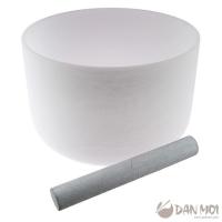 China Direct Manufacturer White Chakra Tuned Quartz Singing Bowl 8-14 Inch Luminous Sound FSB951 for sale