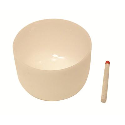 China Frosted Crystal Singing Bowl 8-14 Inch for Chakra Balance Wholesale Pure Quartz for sale