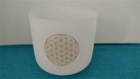 China 99.99% Pure Quartz Crystal Singing Bowl Set 8-14 inch with Mallet and O-Rings for Sound Healing for sale