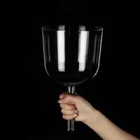 China Clear crystal singing bowls 8 inch for sale