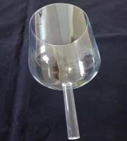 China Crystal singing bowls with handle from 6inch to 10inch for sale