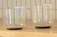 China Alchemy Clear Fused  singing bowls with carrying case and mallets for sale