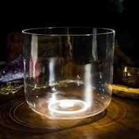 China Chakra Clear crystal singing bowl for sound therapy for sale