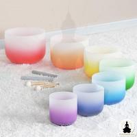 China Frosted Quartz Crystal Singing Bowl 6-24 Inch for Sound Therapy Healing for sale