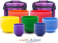 China Frosted Color Quartz Singing Bowls for Sound Healing 99.9% Pure 6-24 Inch for sale