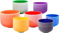 China Frosted Color Quartz Singing Bowls for Sound Healing 99.9% Pure 6-24 Inch for sale