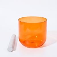 China 99.9% Pure Quartz Singing Bowls for Sound Healing 6-24 Inch with Free O-Rings for sale