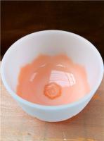 China Orange Chakra Lotus Quartz Crystal Singing Bowl 440Hz 8-14 Inch Set for Sound Healing for sale