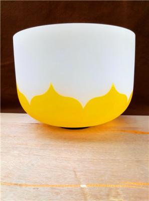 China 99.9% Pure Quartz Crystal Lotus Chakra Singing Bowls 440Hz 8-14 Inch Set for sale