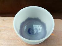 China Chakra Lotus Quartz Crystal Singing Bowl 9 inch A 440Hz for Sound Healing and Meditation for sale