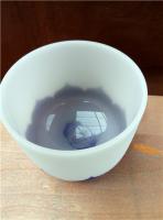 China Chakra Lotus Quartz Crystal Singing Bowl 9 inch A 440Hz for Sound Healing and Meditation for sale