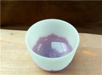 China 99.99% Pure Quartz Crystal Singing Bowl 8 inch 440Hz Lotus Chakra Healing for sale
