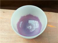 China 99.99% Pure Quartz Crystal Singing Bowl 8 inch 440Hz Lotus Chakra Healing for sale
