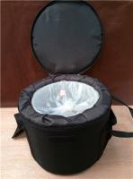 China Black Padded Pure Cotton Carrying Case for 6-10 Inch Crystal Singing Bowls Heavy Duty Storage for sale