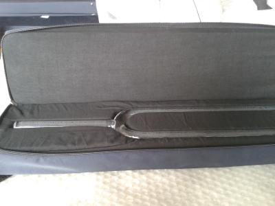 China Pure clear crystal tuning forks with carrying box and rubber striker for sale