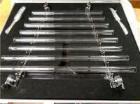 China 99.99% Pure Quartz Crystal Singing Harp 53x56x12cm with Strikers and Alumina Box for sale