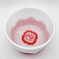 China Chakra Lotus Quartz Crystal Singing Bowl 8 inch B Note 440Hz Root Chakra Healing for sale