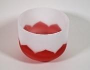 China Chakra Lotus Quartz Crystal Singing Bowl 8 inch B Note 440Hz Root Chakra Healing for sale