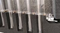 China 99.99% Pure Quartz Crystal Singing Harp 53x56x12cm with Stand and Strikers for sale