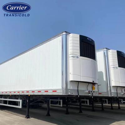 China Refrigeration Units Carrier Vector 1550 Self Powered Refrigeration Semi Trailer Truck For Cold Transportation for sale