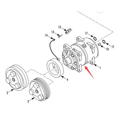 China original compressor assembly model 1021118IRM Thermo King RV200 for sale
