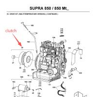 China Carrier aftermarket spare parts 50-01171-21 available for the supra 550/ 850 oasis 150 clutch for sale