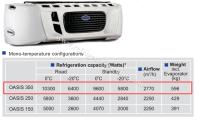 China oasis 350 Carrier transicold refrigeration unit available for the 8-9 meters refrigerated box truck in 40-50 degree Ambient temperature good price for sale