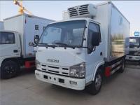 China Isuzu 100p Japan Brand Truck chassis with 4.1 meters length refrigerated box with THERMO KING refrigeration units RV380V  4X2 Mini 3tons 2 Ton Freezer Refrigerated Truck for sale