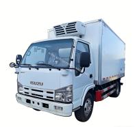 China Isuzu 100p Japan Brand Truck chassis with 4.1 meters length refrigerated box with THERMO KING refrigeration units RV380V  4X2 Mini 3tons 2 Ton Freezer Refrigerated Truck for sale