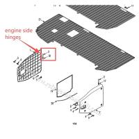 China engine side hinges the right side door one set T series THERMO KING refrigeration unit T-600 800 1000 680Pro 880Pro T-1080Pro for sale