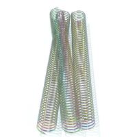 China Rainbow Single Loop Electroplated Metal Spiral Coils For Bookbinding for sale
