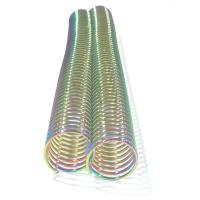China Rainbow Single Loop Electroplated Metal Spiral Coils For Bookbinding for sale