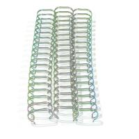 China Rainbow Metal Spiral Coil , Electroplating Book binding Wires for sale