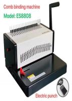 China Plastic Comb Electric Punching Binding Machine Desktop Notebook 35 Sheets for sale