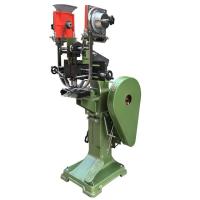 China Electronic Adjustable Double Head Eyelet Punching Machine For Paper Bag Manufacturing for sale