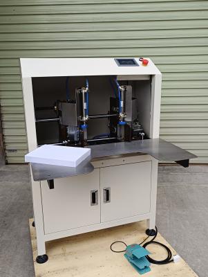 China Double Head Pneumatic Round Corner Max Cutting 10 mm Cutter Cutting Machine For Advanced Book for sale