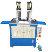 China Semi-Automatic Oil Pressure Double Head Book Paper Corner Cutting Cutter Machine Edge Banding Corner Rounding Machine for sale