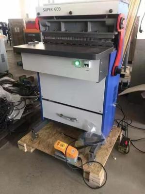 China Super 600 Notebook Book Calender Paper Hole Punch Puncher Machine Double Loop Wire O Closing Closer Machine Equipment for sale
