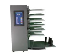 China Automatic Paper Booklet Sheet Collator Machine 6 Trays Book Paper Sheet Gather Collator Machine for sale