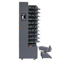 China 10 Trays Air Suction Automatic Paper Sheet Book Booklet Gathering Machine Equipment for sale