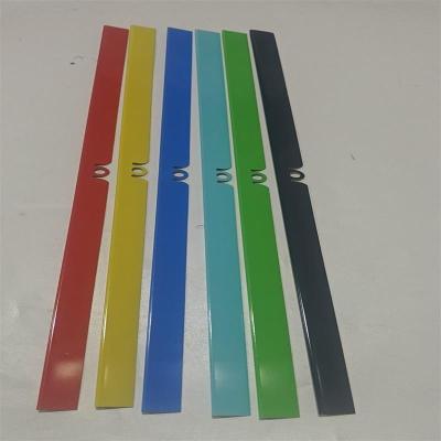 China 264 MM 100 MM 420 MM Red Blue Green Calendar Clip Metallic Binding Rim Metal Slides Rims for Calendars for sale