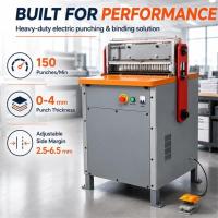 China Super450 Heavy-duty Binding Machine Automatic Punching Machine Hanging Ring Binding Machine for Calendar Notebook Puncher for sale