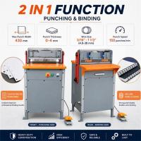 China SUPER450 Double Wire Coil Die Pattern Changeable Punching Binder Binding Machine for sale