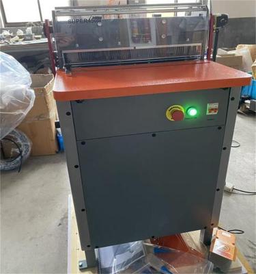 China Super450 Professional Calendar Notebook Paper Hole Punching Machine Semi-automatic Hole Puncher With Wire Closing for sale