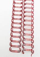 China Nylon Coated A4 Double Loop Wire , Double Wire Binding Spiral for sale