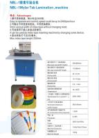 China Easy Operate Index Tab Cutting Machine Max Tape Size 330x300mm 6-8 Pa Pneumatic for sale
