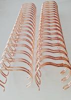 China Electroplated Double Loop Wire , Double Wire Binding For Notebook Calendar for sale