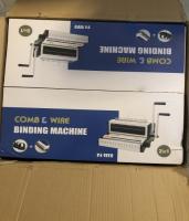 China Double Loop Wire And Plastic Comb Plastic Press Punching Binding Machine for sale